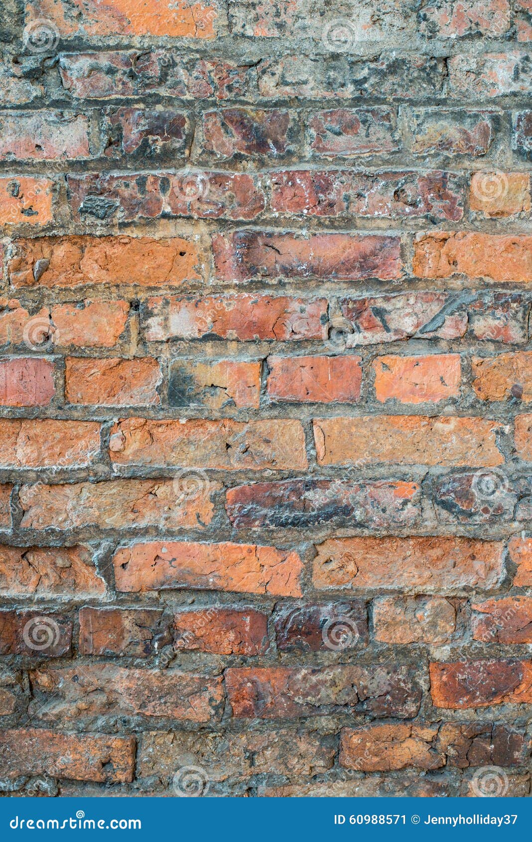 Old weathered brick wall stock image. Image of brick - 60988571