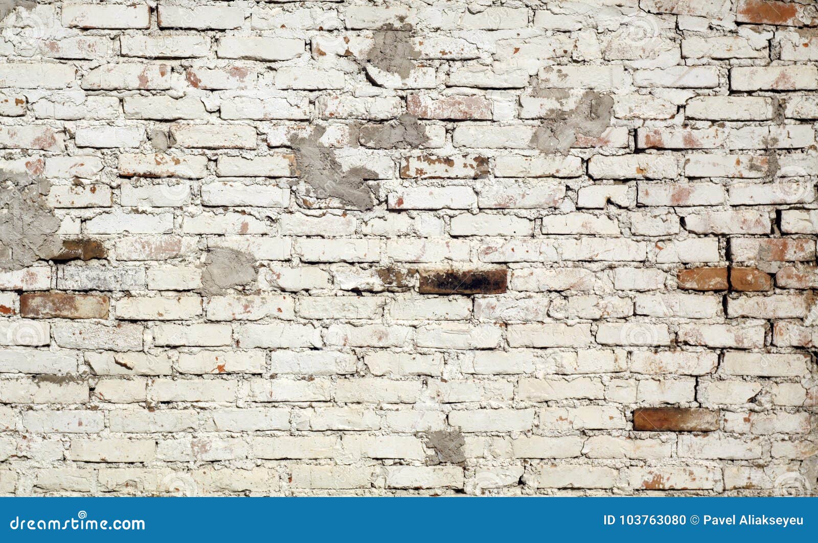 Old Weathered Brick Wall Pattern Stock Photo - Image of masonry ...