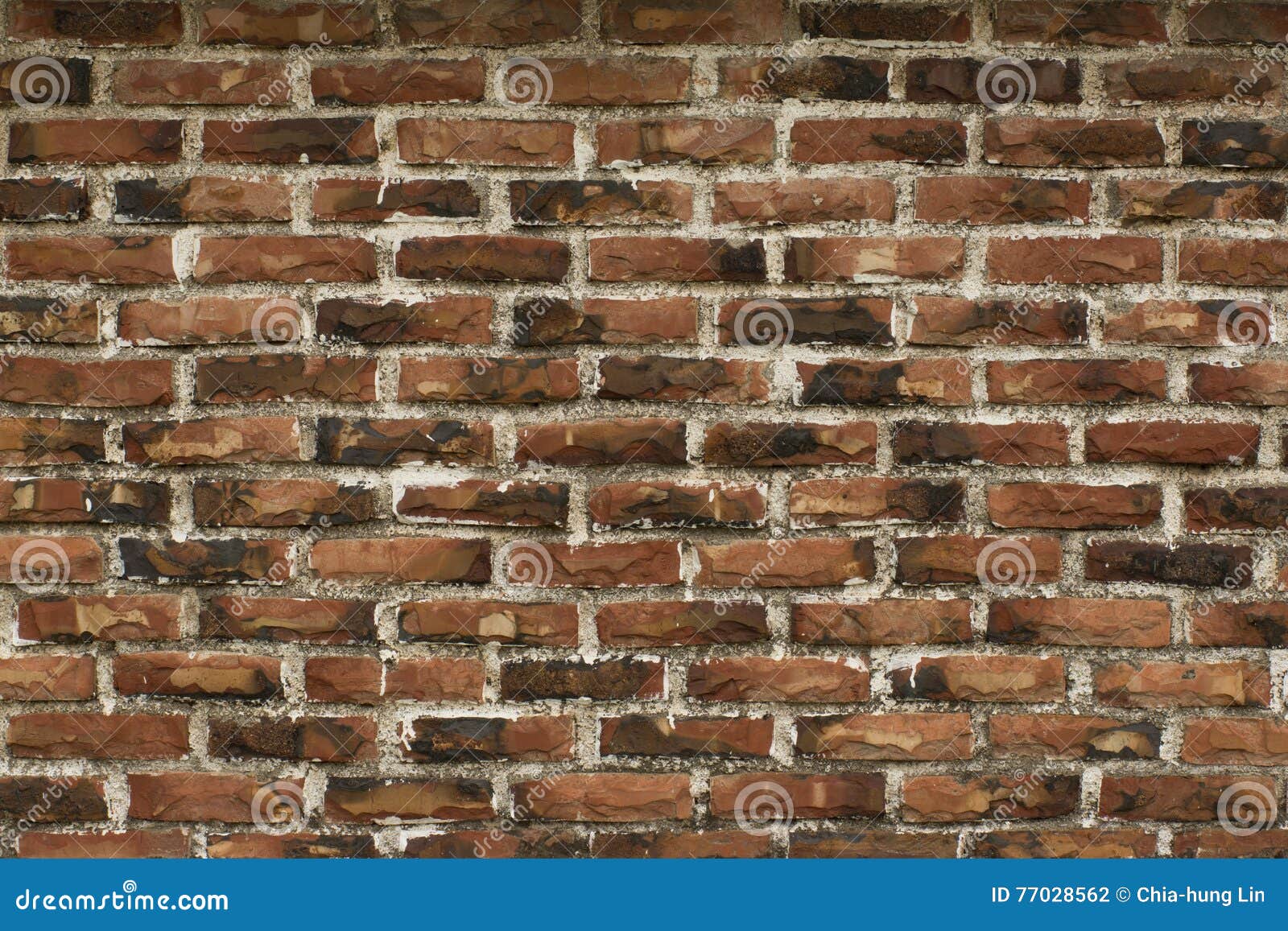 Old and Weathered Brick Wall with Rusty Stains on the Brick. Stock ...