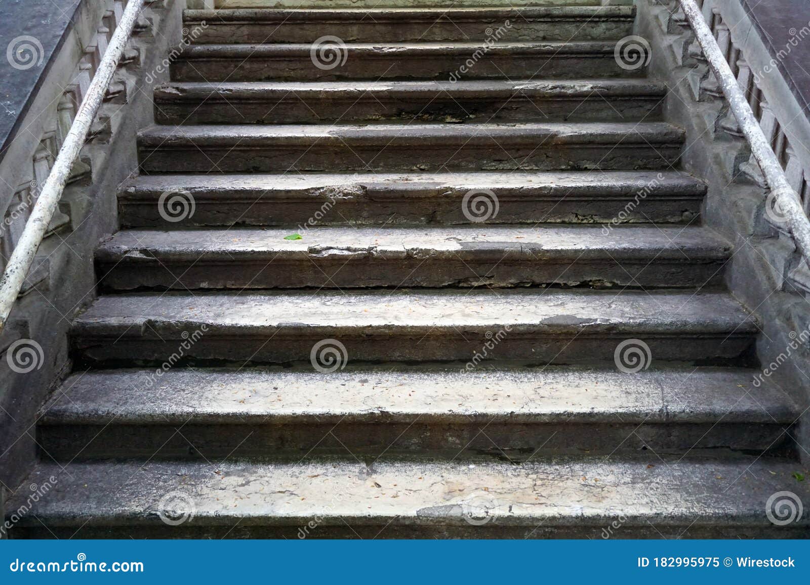 Old Weathered Broken Stairs during Daytime Stock Image - Image of ...