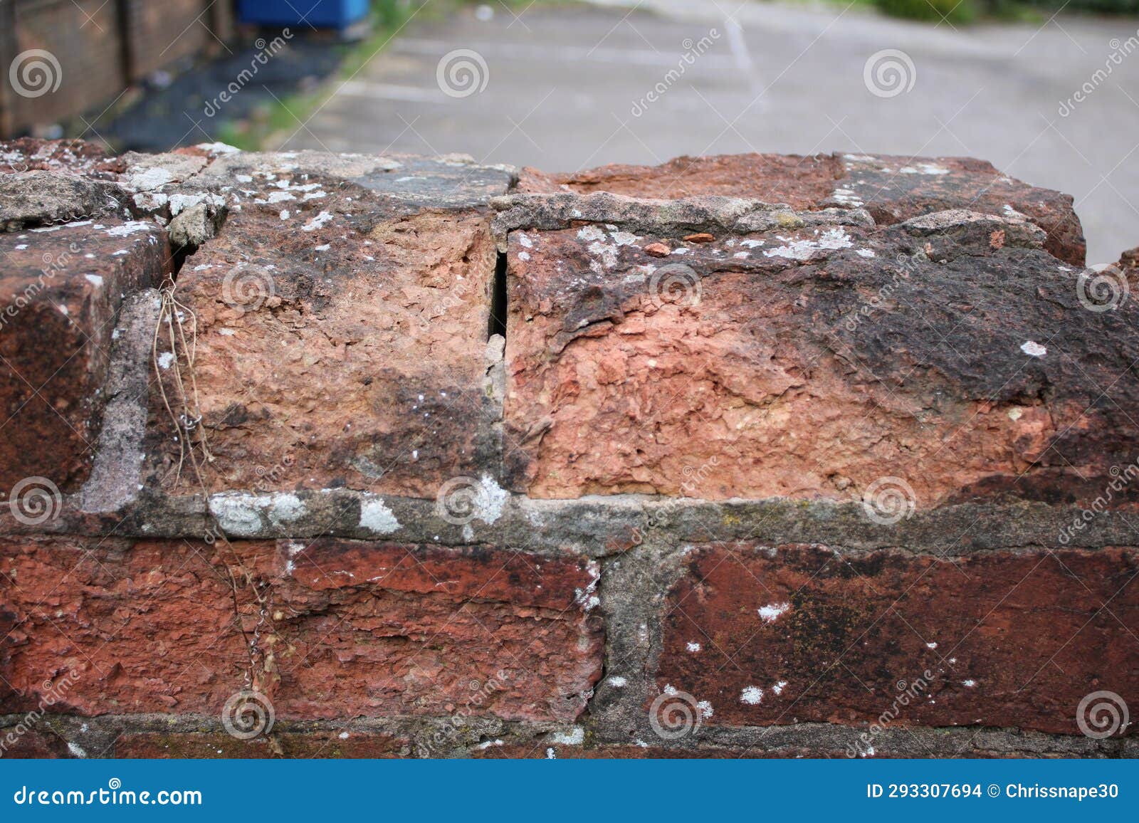 Old Weathered Crumbling Brick Wall Stock Photo - Image of brick, nature ...