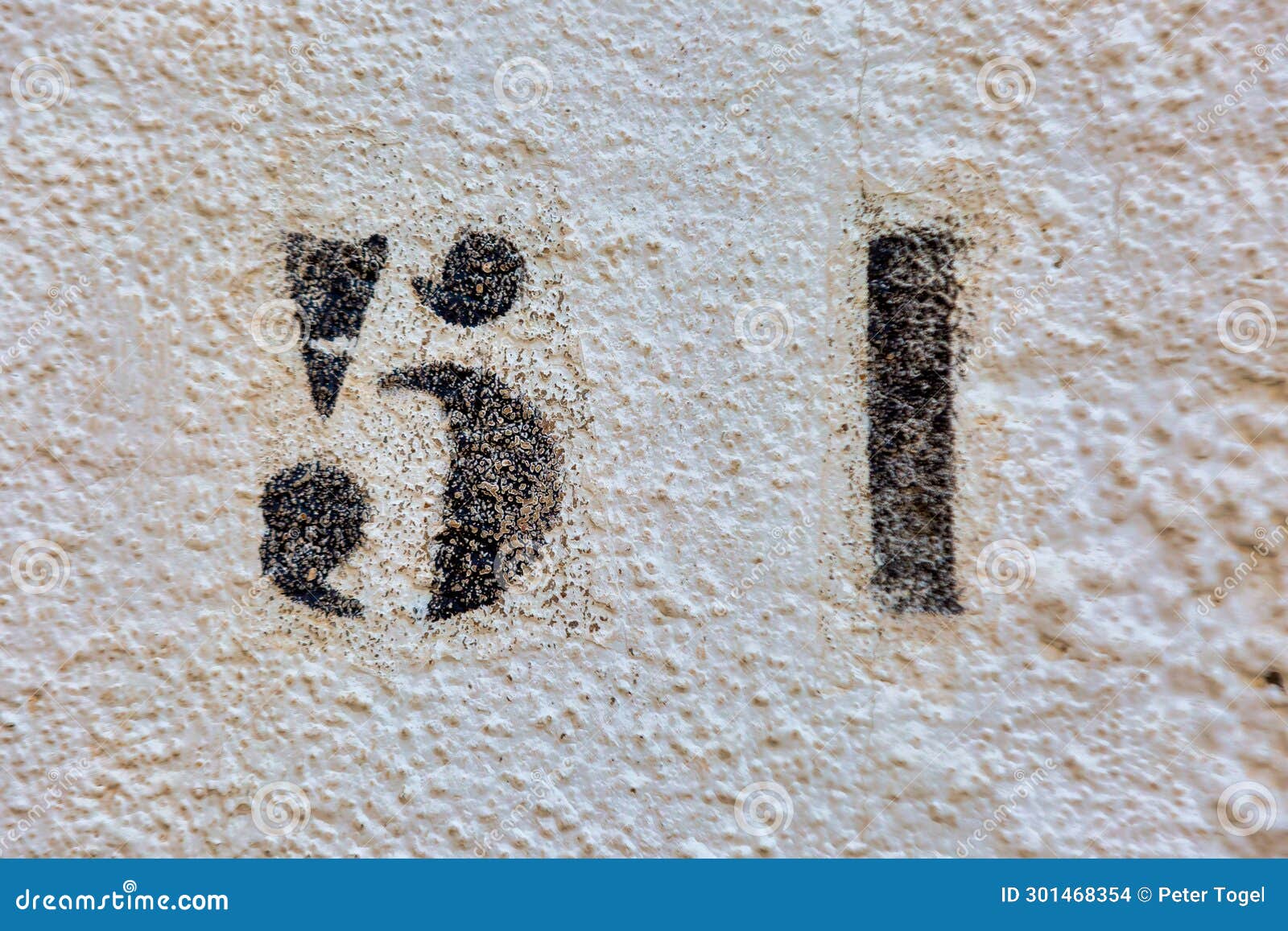 Old Weathered House Number 51, Tile on Wall Stock Photo - Image of ...