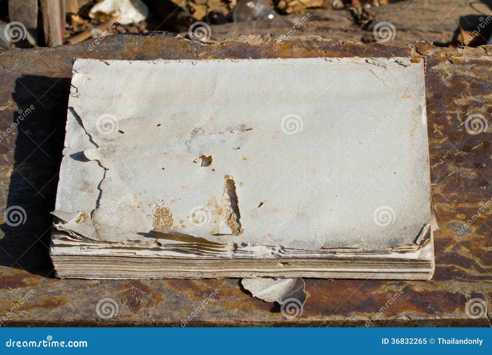 Old and Weathered Note Paper Stock Image - Image of effect, color: 36832265