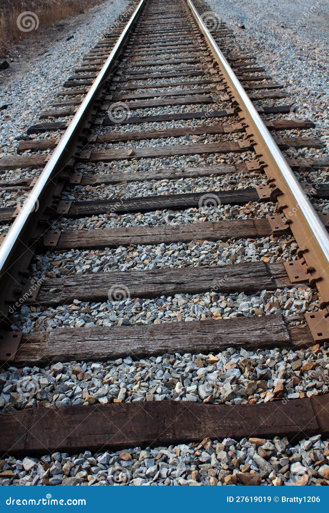 Old Weathered Railroad Tracks Stock Image - Image of direction ...
