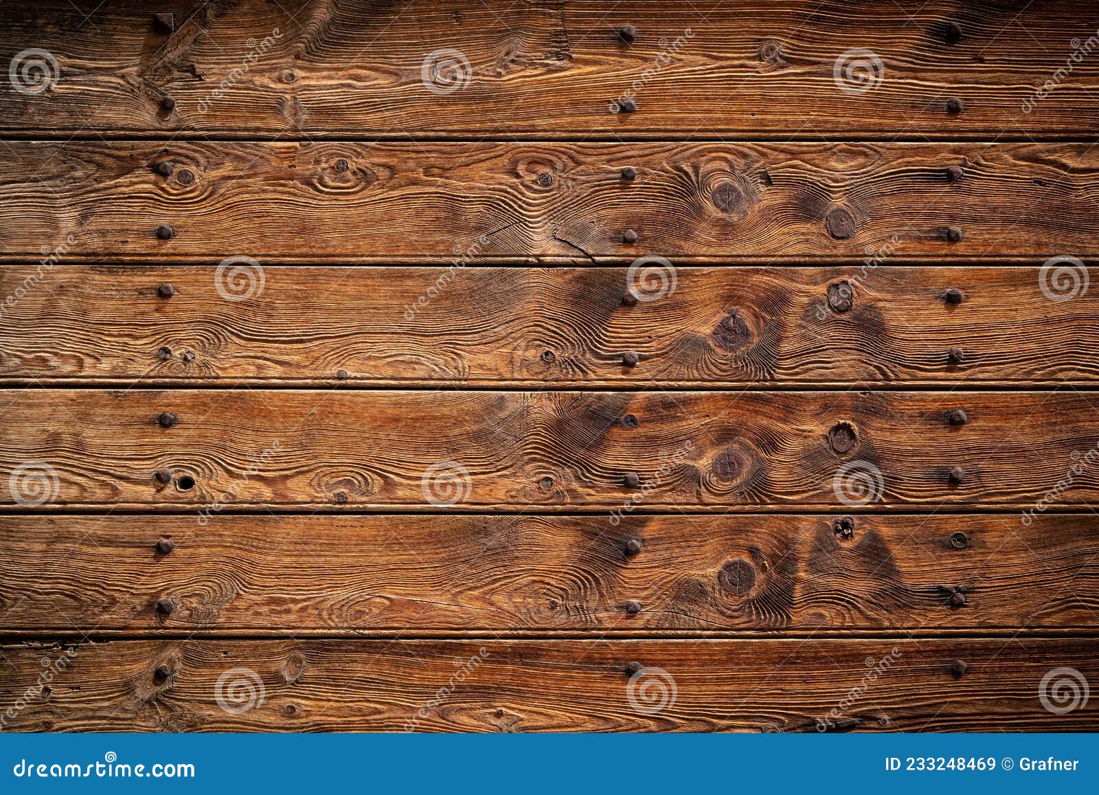 Old Weathered Rustic Brown Dark Oak Wood Texture with Retro Design ...
