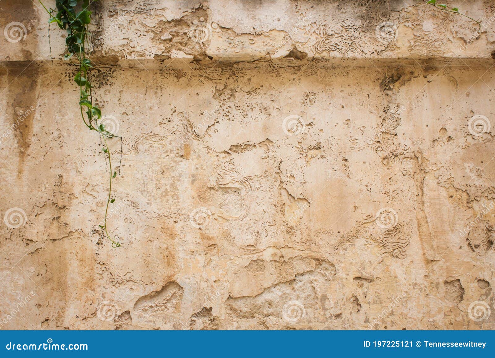 Old Weathered Stone and Plaster Wall Background Stock Image - Image of ...