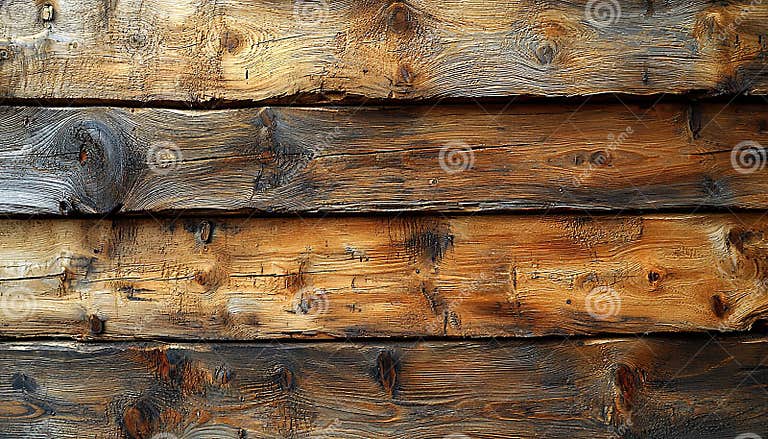 Old Weathered Timber Plank Pattern on Rustic Wall Generated by AI Stock ...