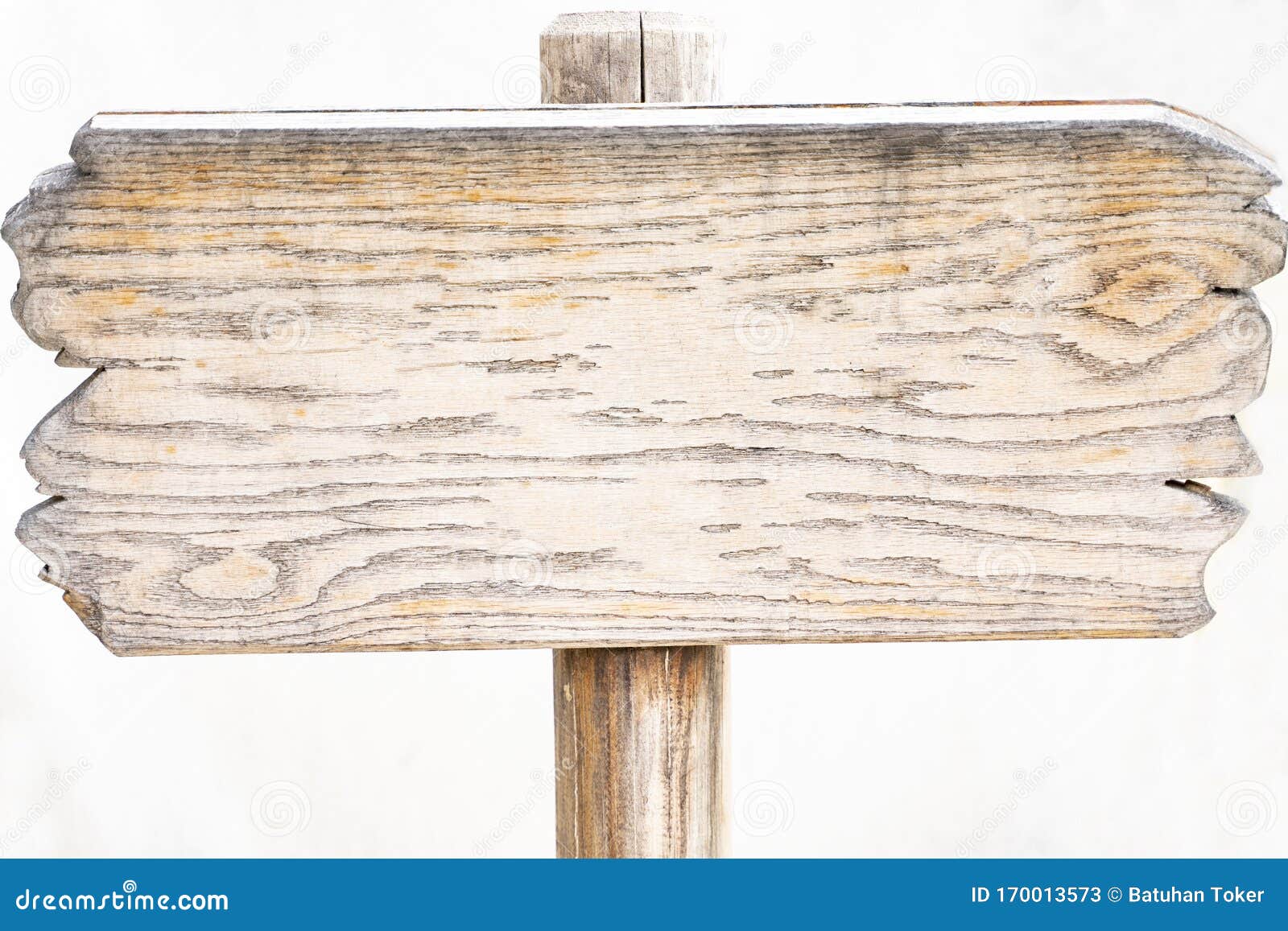 Old Weathered Wood Sign Isolated Stock Image - Image of texture ...
