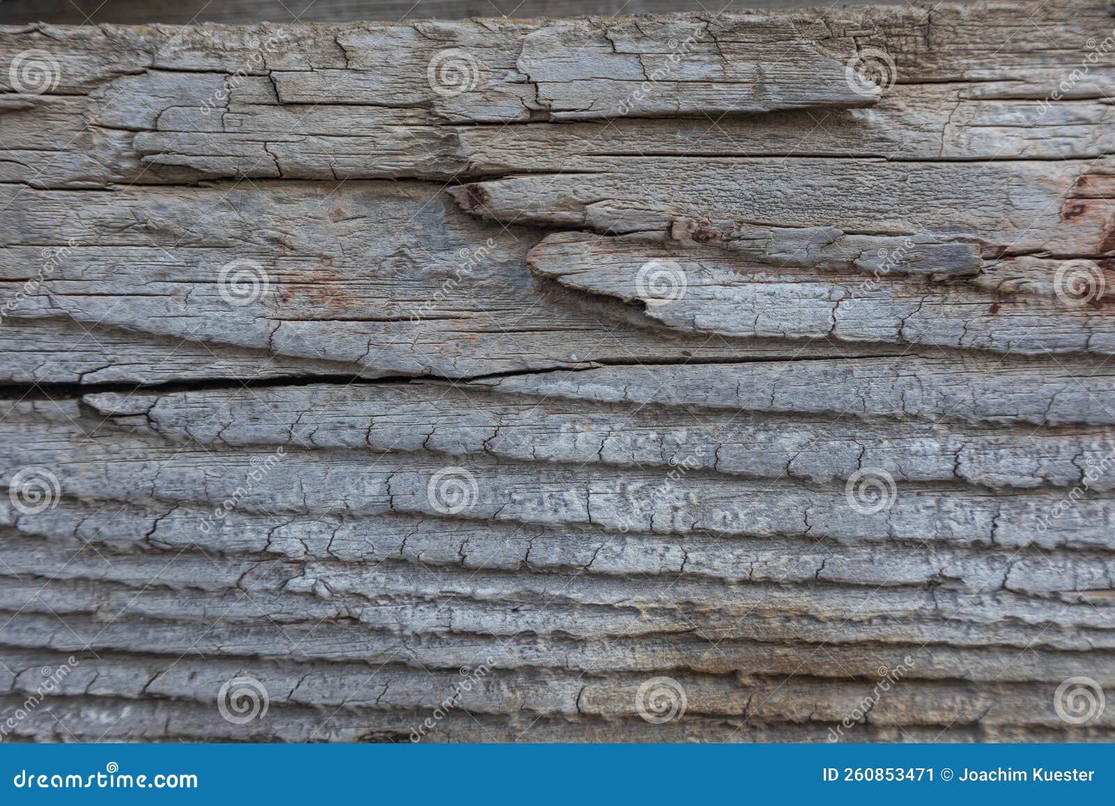 Old Weathered Wooden Beam with Distinctive Grain Stock Image - Image of ...