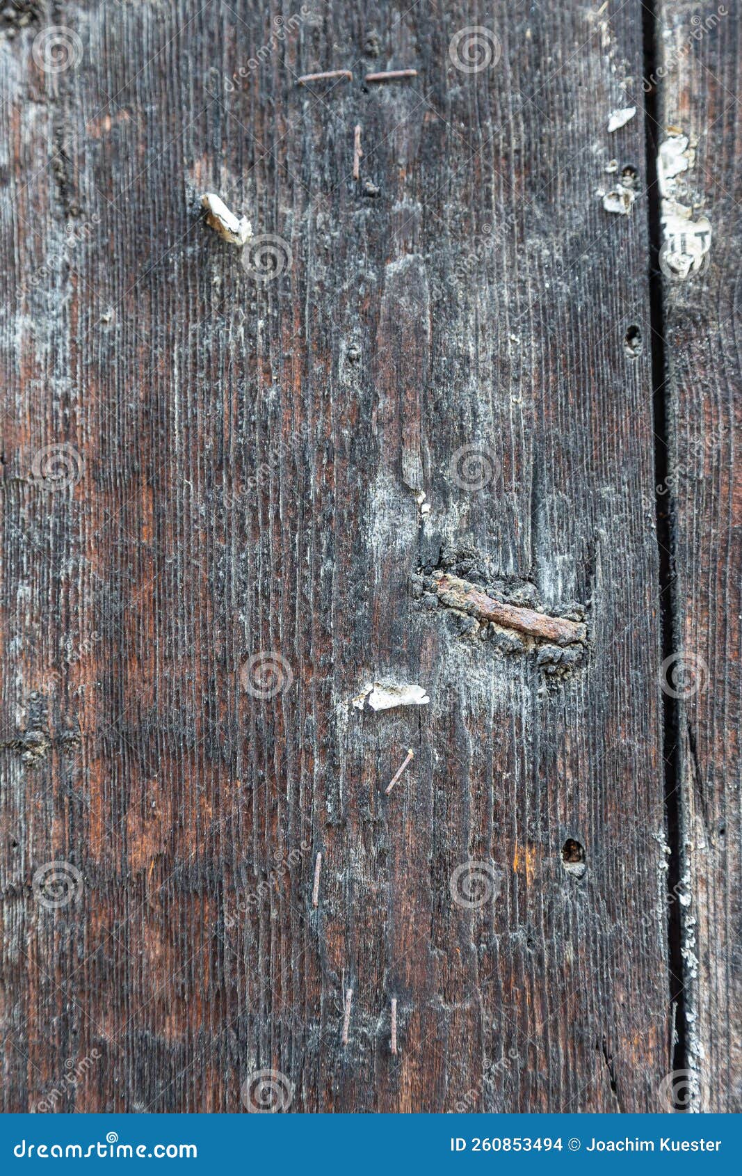 Old Weathered Wooden Beam with Distinctive Grain Stock Photo - Image of ...