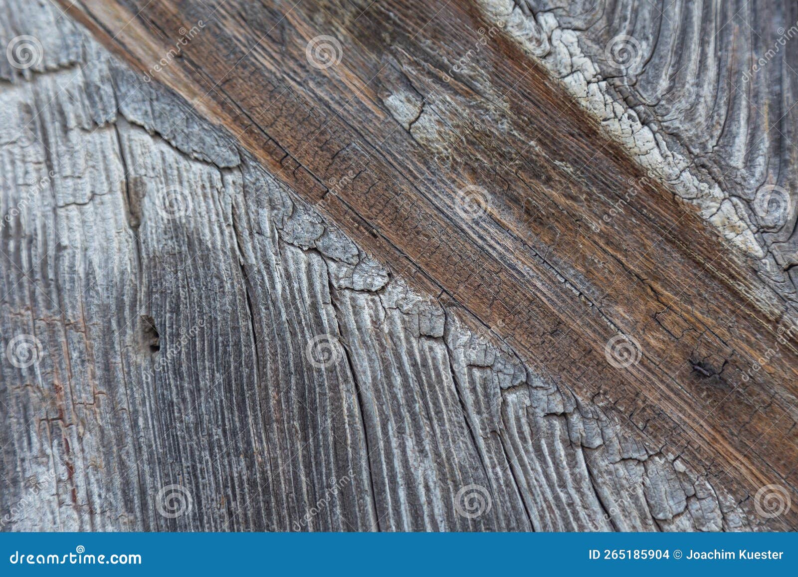 Old Weathered Wooden Beam with Distinctive Grain Stock Photo - Image of ...