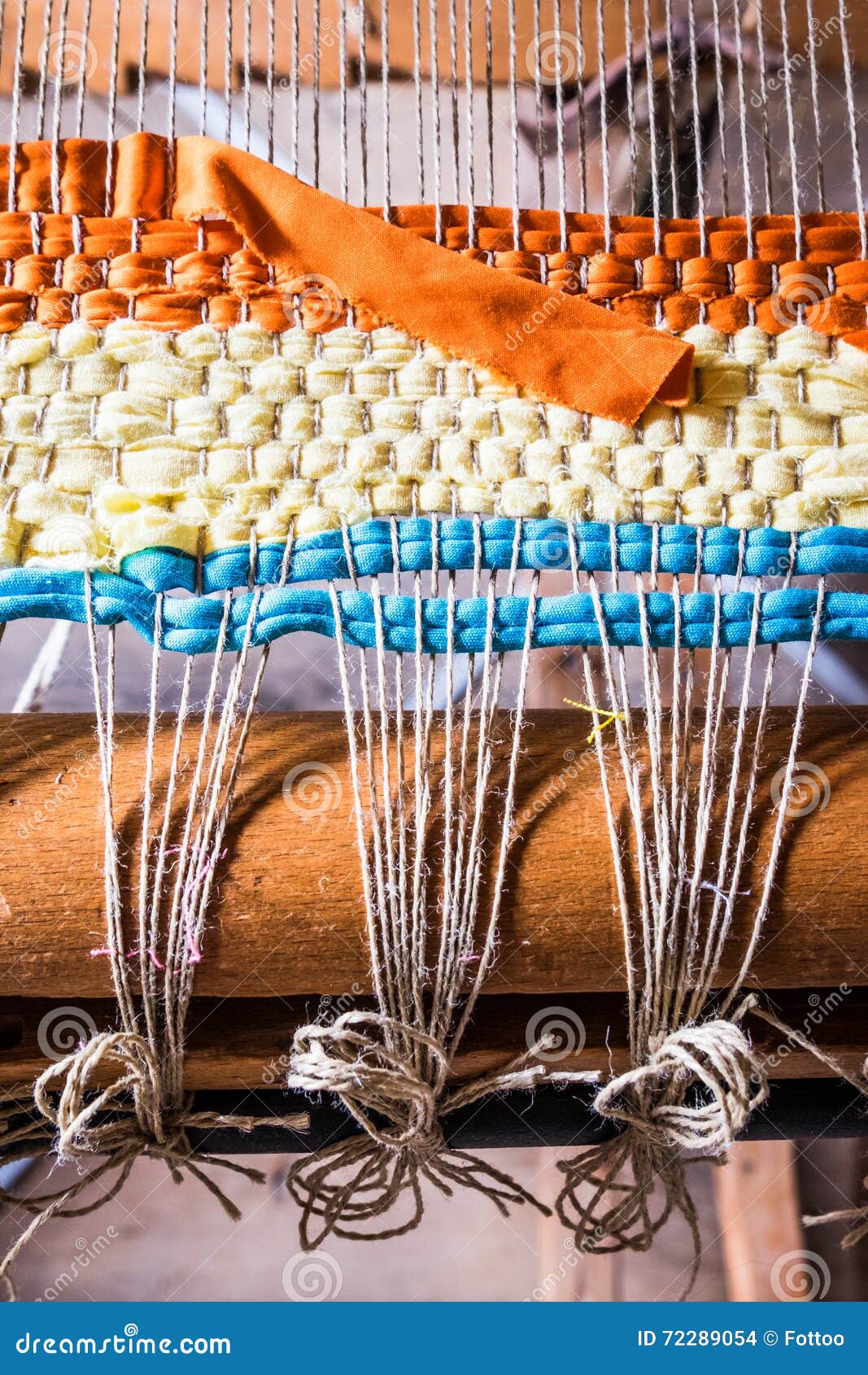 Old weaving loom stock photo. Image of cloth, craft, woven - 72289054