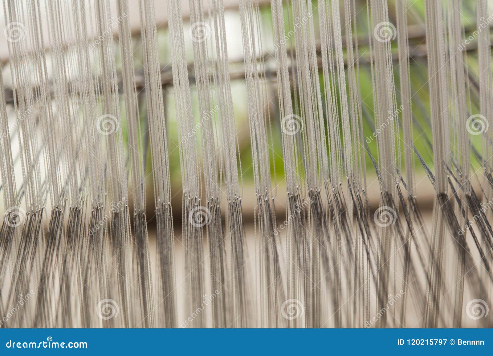An Old Weaving Loom and Thread of Yarn. Stock Image - Image of ...