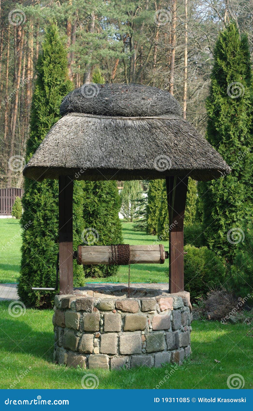 Old well stock image. Image of summer, antique, construction - 19311085