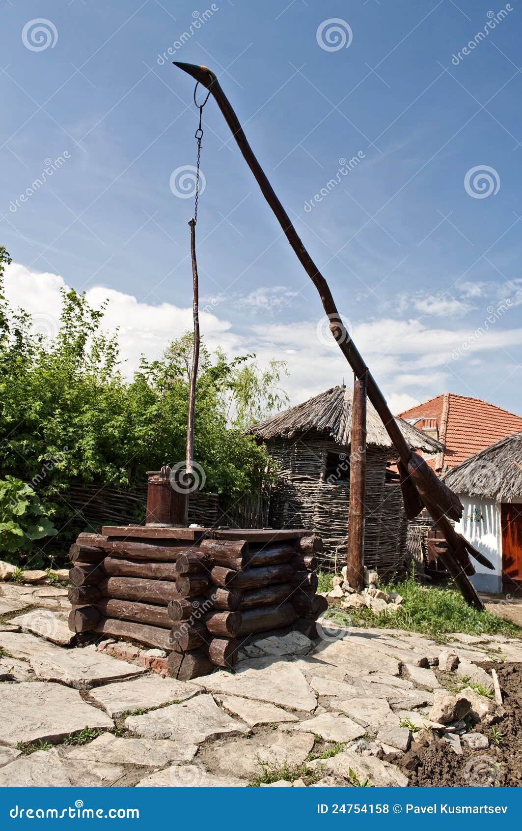 Old well stock photo. Image of courtyard, russian, aged - 24754158