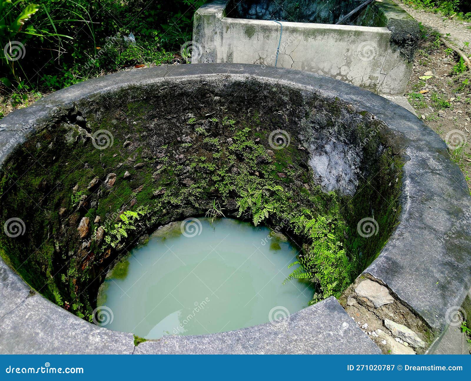 Old Well in the Middle of the Village Stock Image - Image of childhood ...
