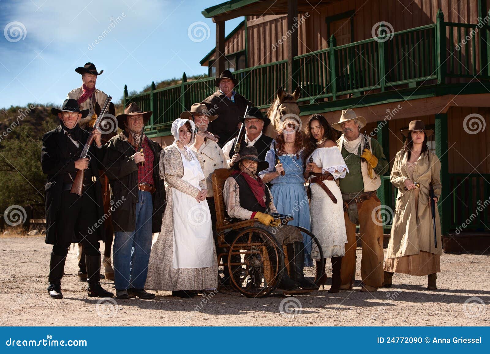 Old West Characters stock photo. Image of gang, characters - 24772090