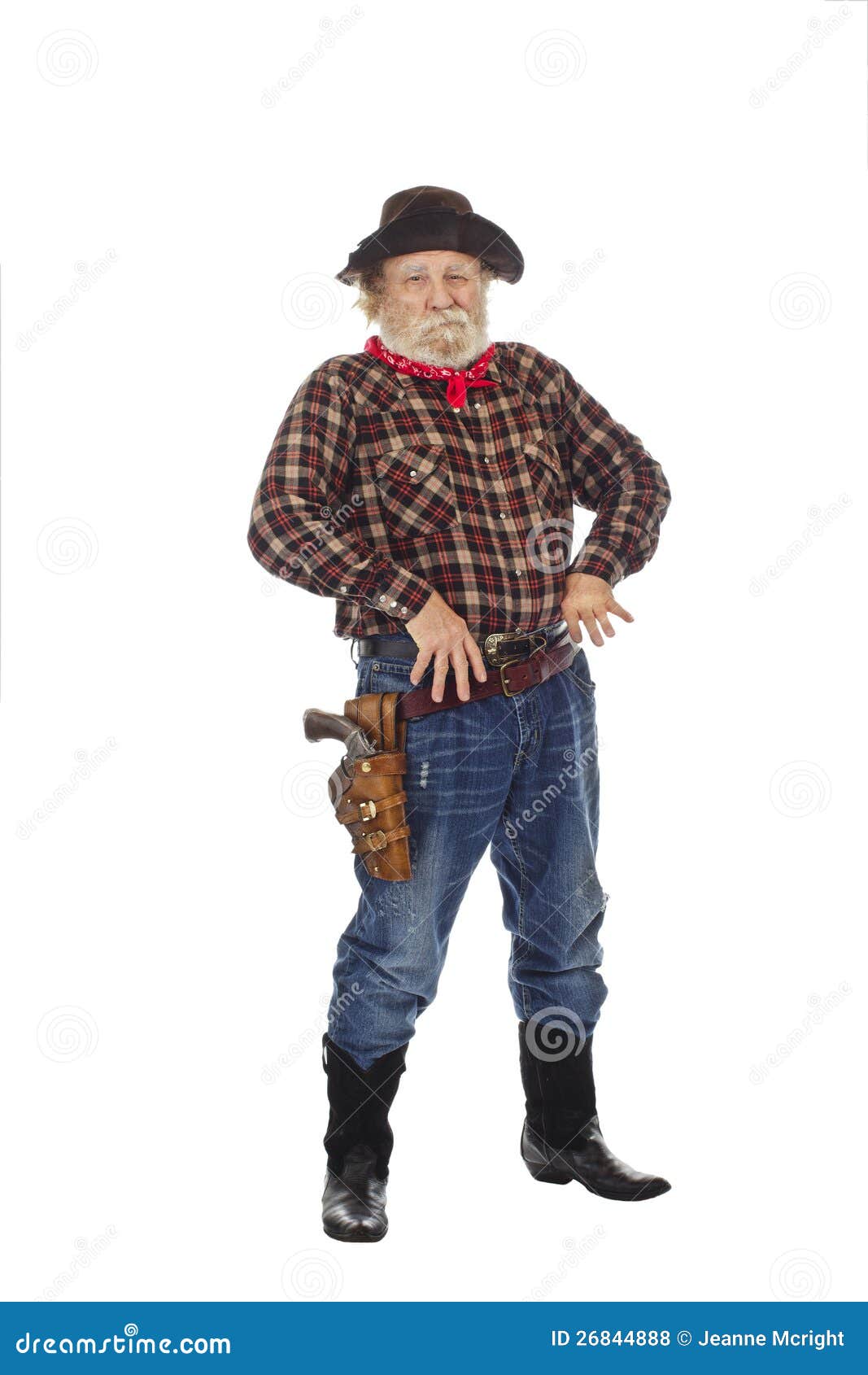 Old West Cowboy Hands Up Vintage Western Film Royalty-Free Stock ...