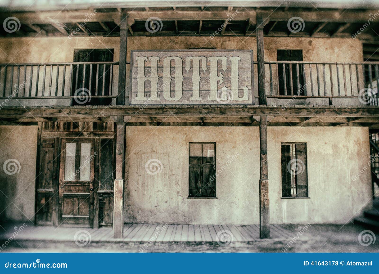 Old West Hotel stock photo. Image of filming, vintage - 41643178