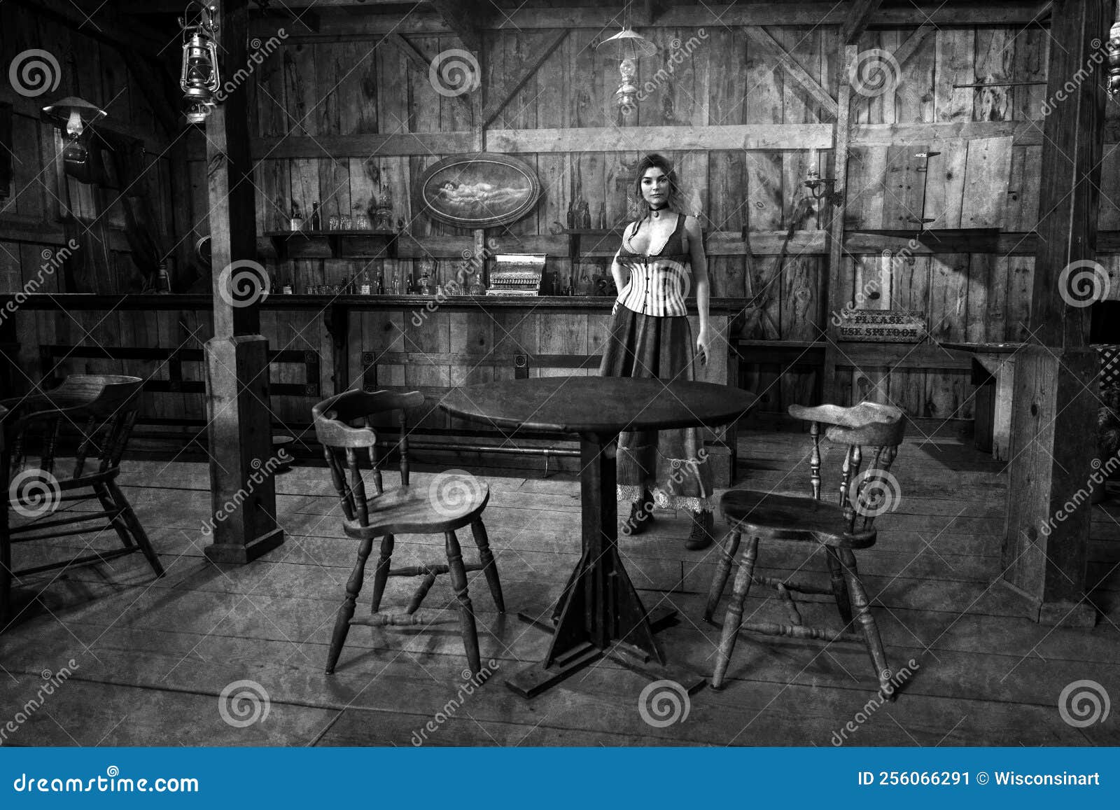 Old West Saloon Dance Hall Girl Stock Image Image Of Vintage Prostitute 256066291
