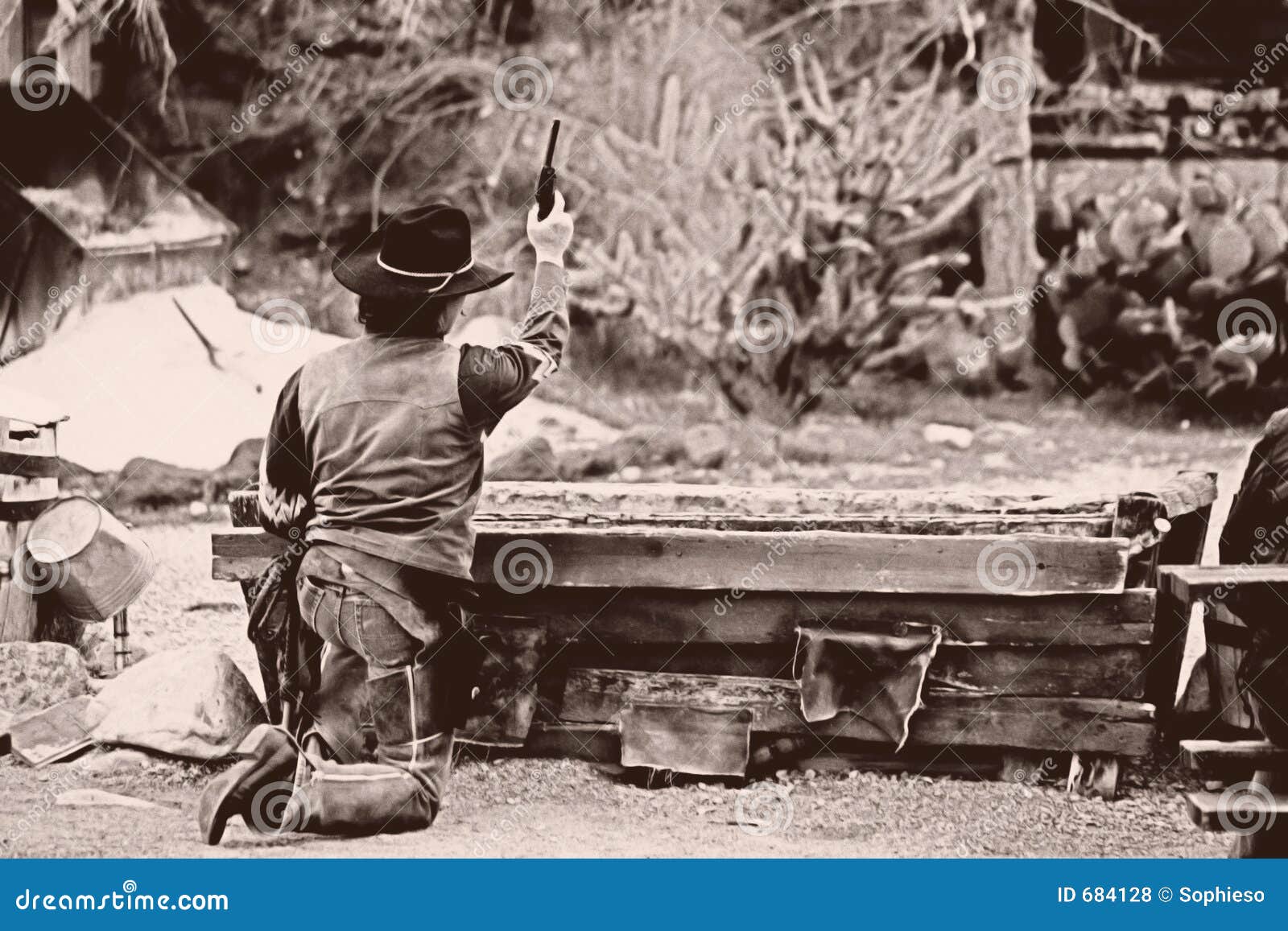 Old West-Shoot Out stock photo. Image of western, marshall - 684128