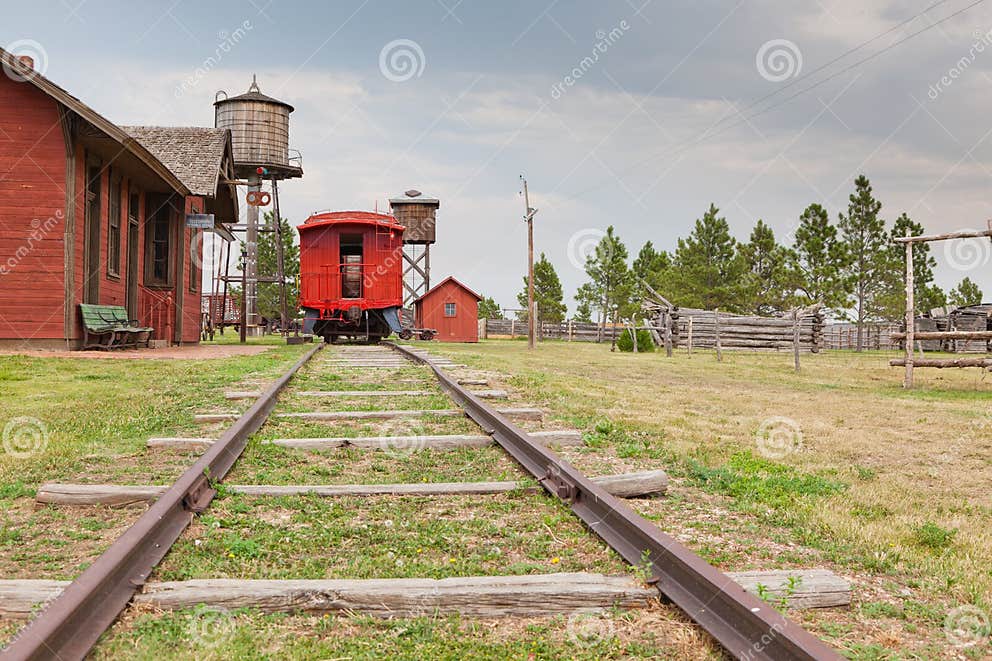 Old West Train Station stock photo. Image of lines, america - 25699346