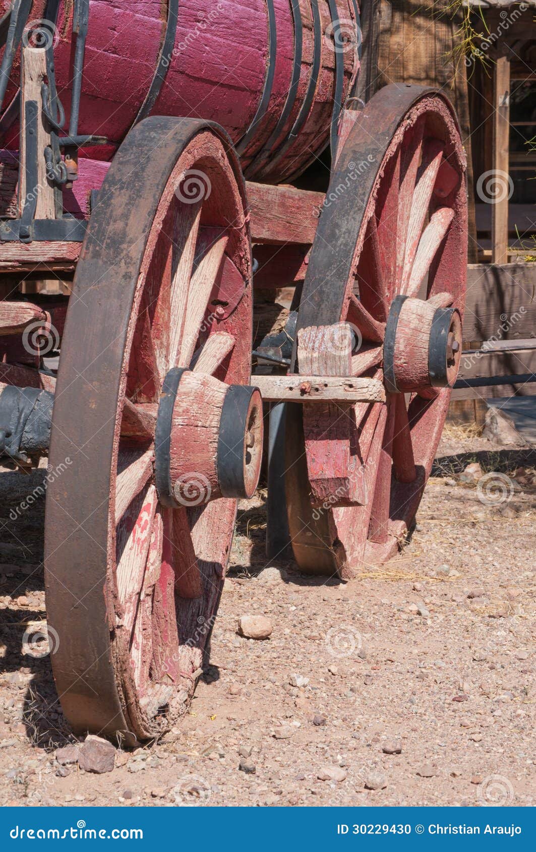 Old West Wagon Wheel stock photo. Image of ranch, country - 30229430