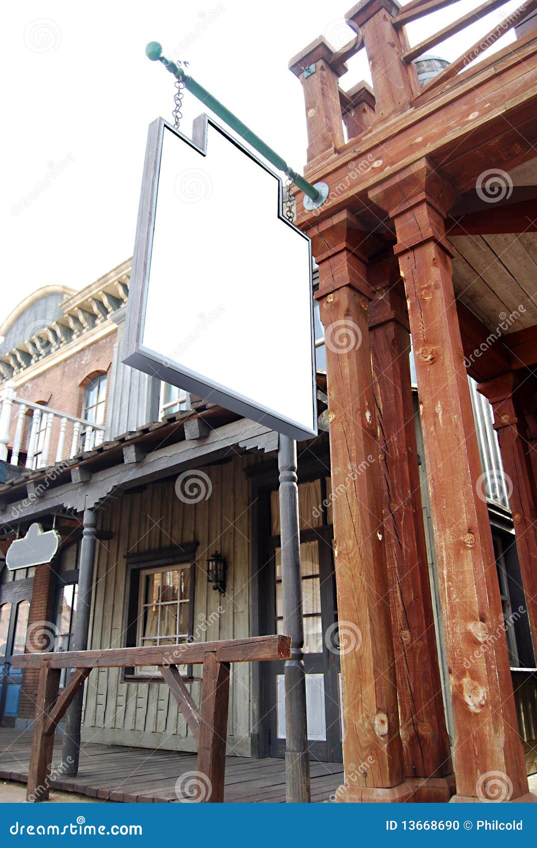 Old western advertisement stock photo. Image of village - 13668690