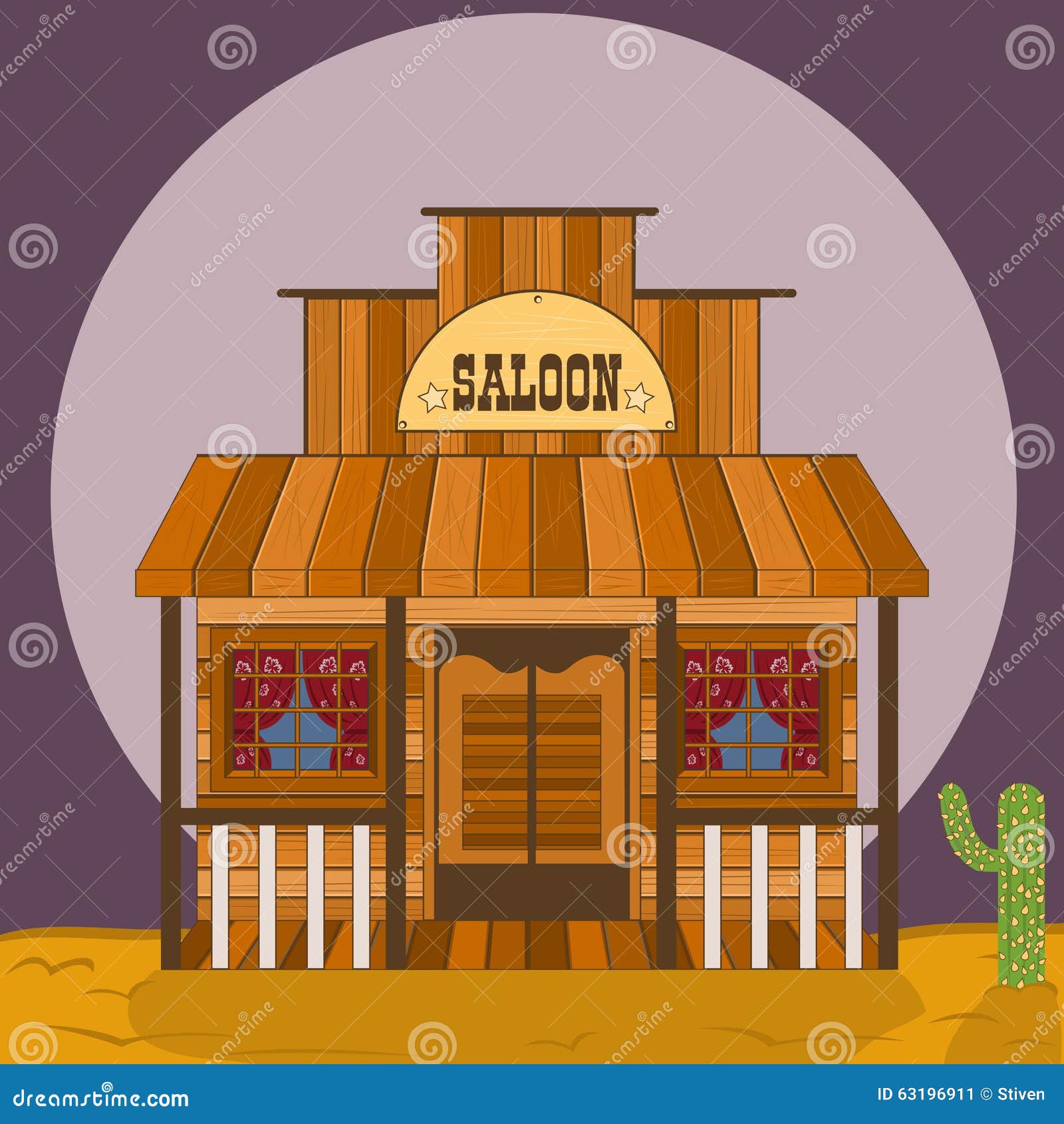 Old Western Building - Sheriff Stock Vector - Illustration of cowboy ...