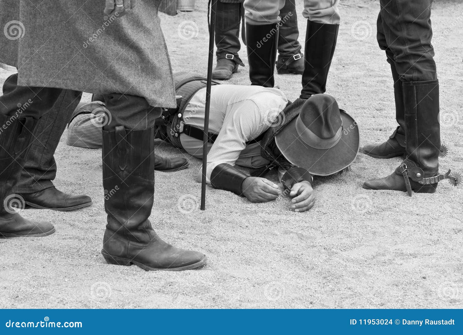 Old Western Gunfight Aftermath Stock Photo - Image of killing, fight ...
