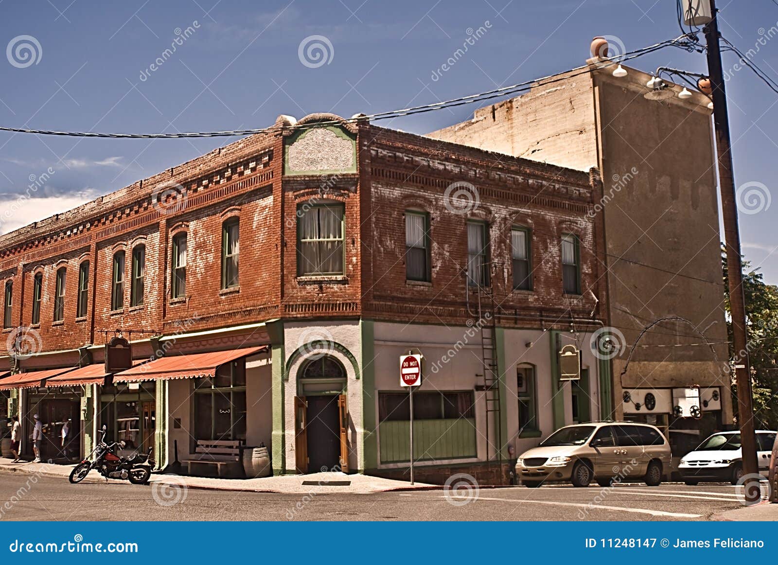 Old Western Street stock image. Image of mining, retail - 11248147