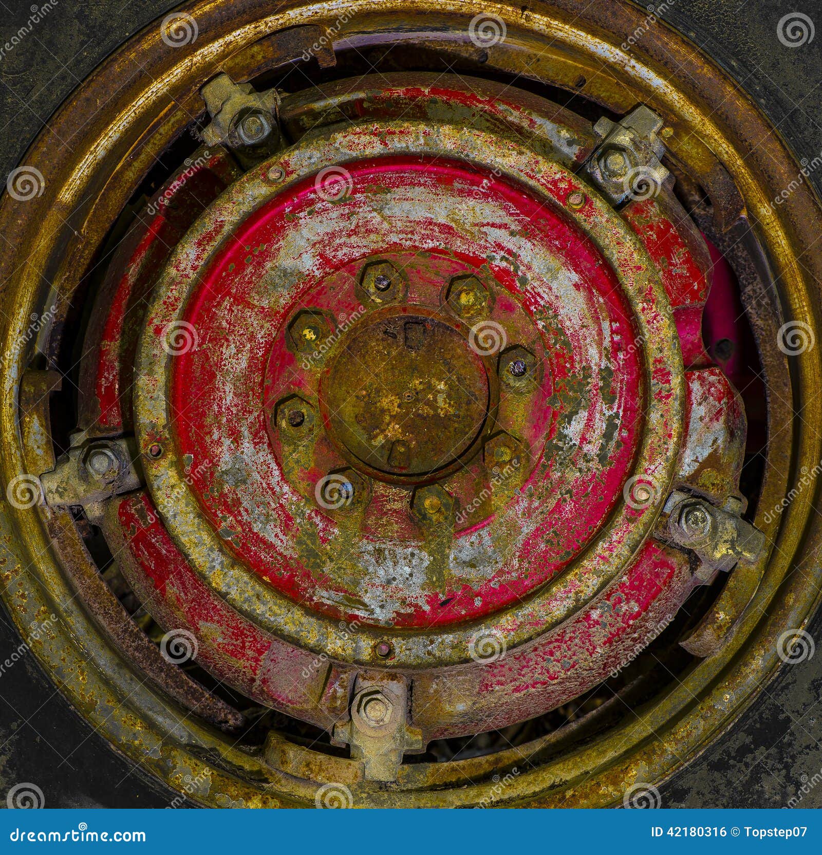 Old wheel with rust stock photo. Image of tires, obsolete - 42180316