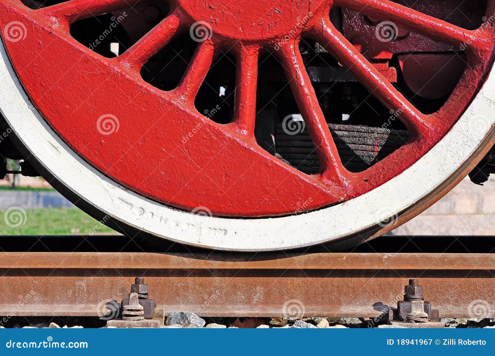 A Cog Wheel Train Traveling On The Mountain Railway From Wengen To ...