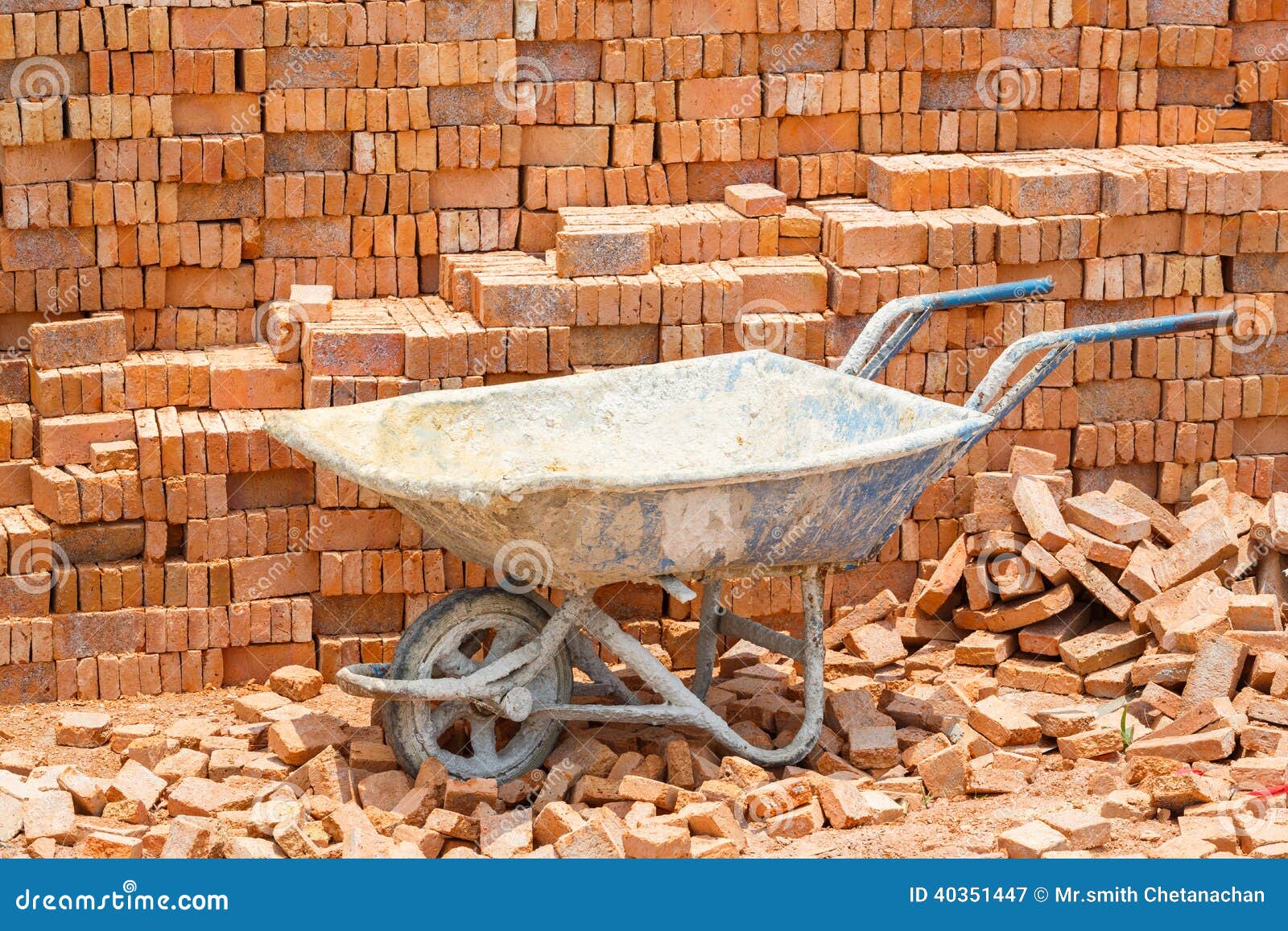Old Wheelbarrow stock image. Image of cart, hauling, white - 40351447