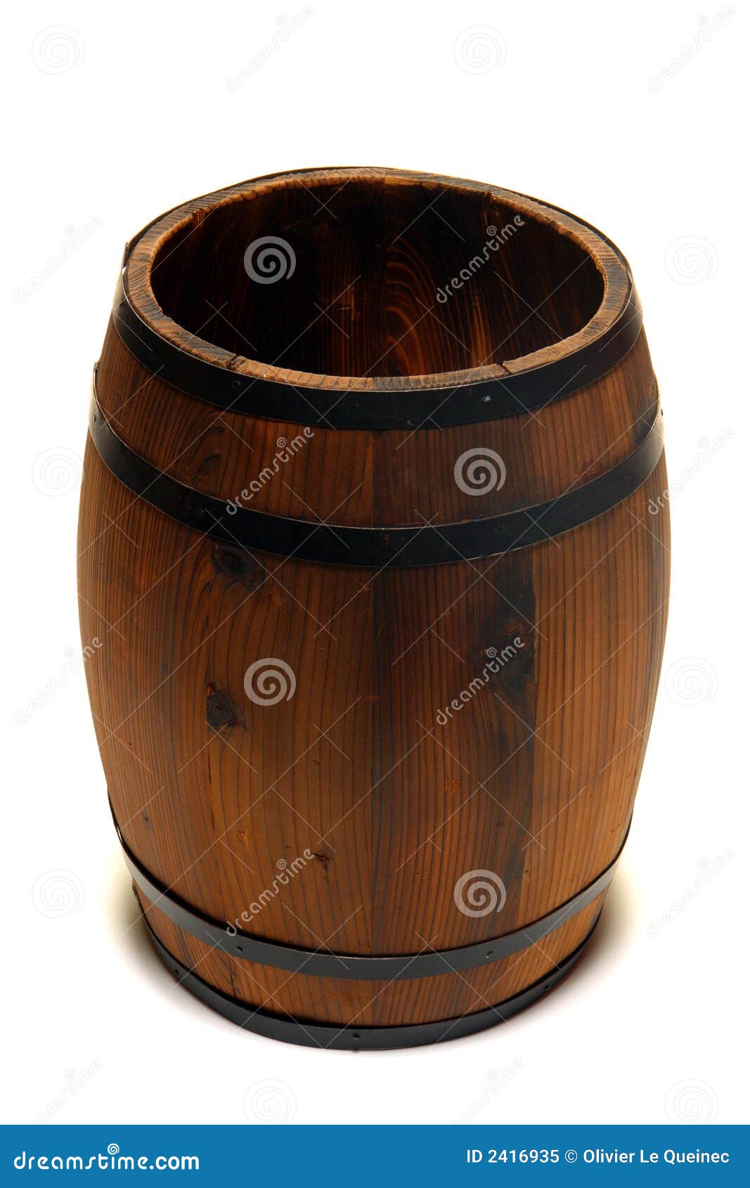 Old Whisky Barrel or Wine Cask Wood Container Stock Image - Image of ...