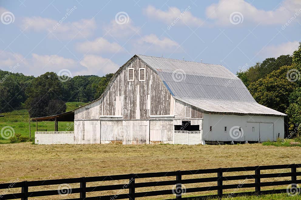 Old White Barn stock photo. Image of farm, agriculture - 11002226