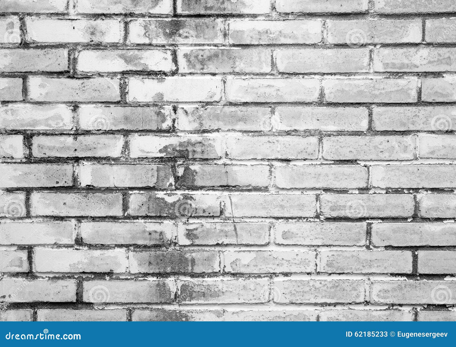 Old White Brick Wall, Closeup Background Texture Stock Image - Image of ...