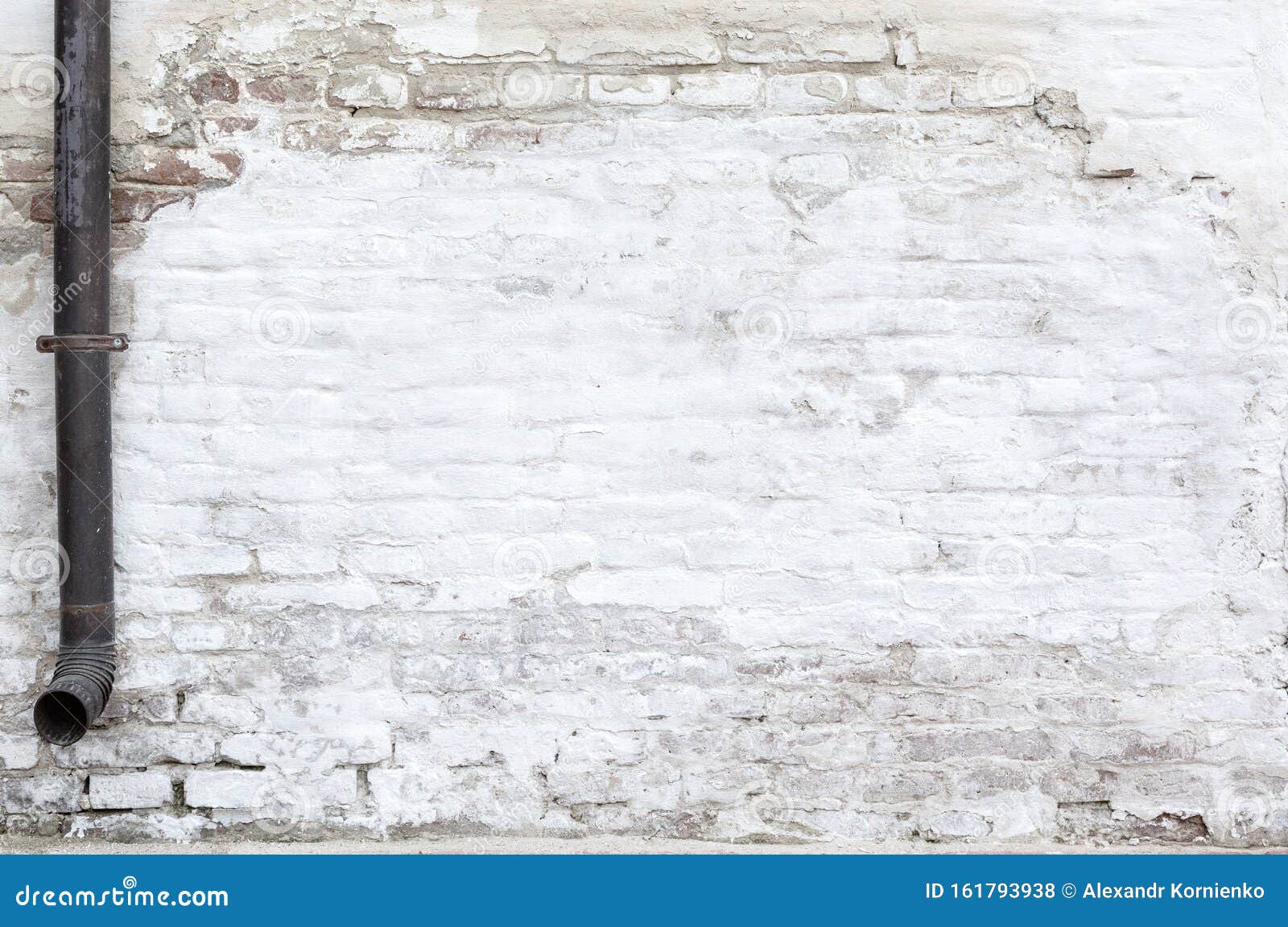 Old white brick wall stock photo. Image of brick, white - 161793938