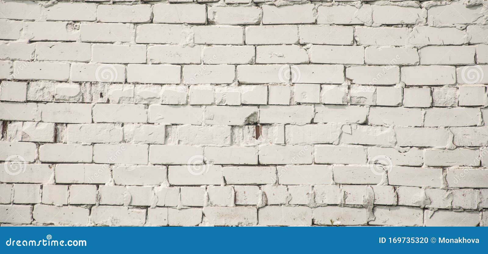 Old white brick wall stock photo. Image of vintage, solid - 169735320
