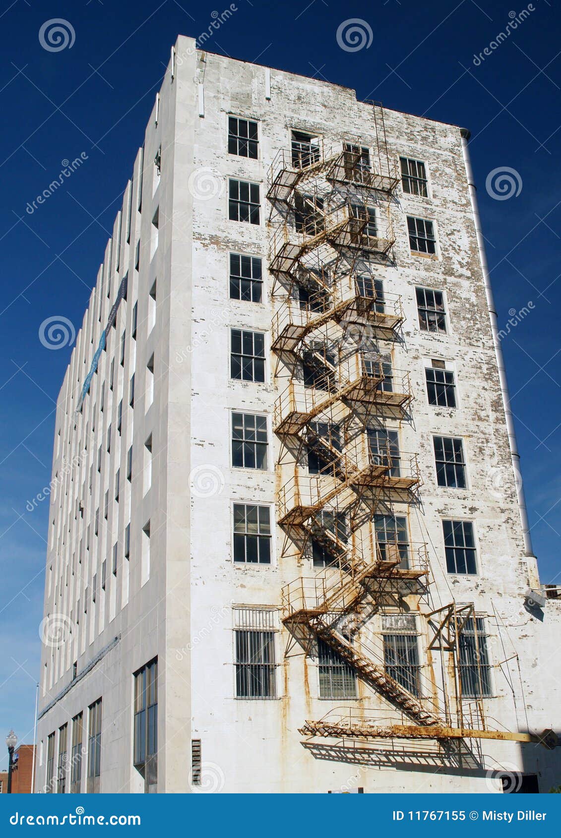 Old white building stock image. Image of highrise, brick - 11767155
