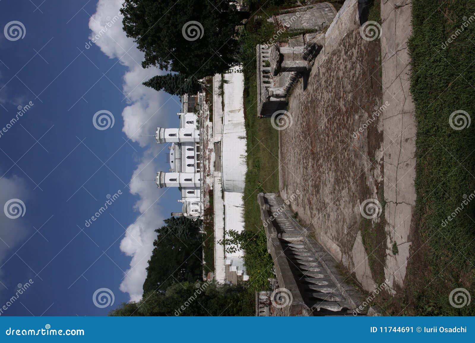 Old white castle stock image. Image of roof, landscape - 11744691