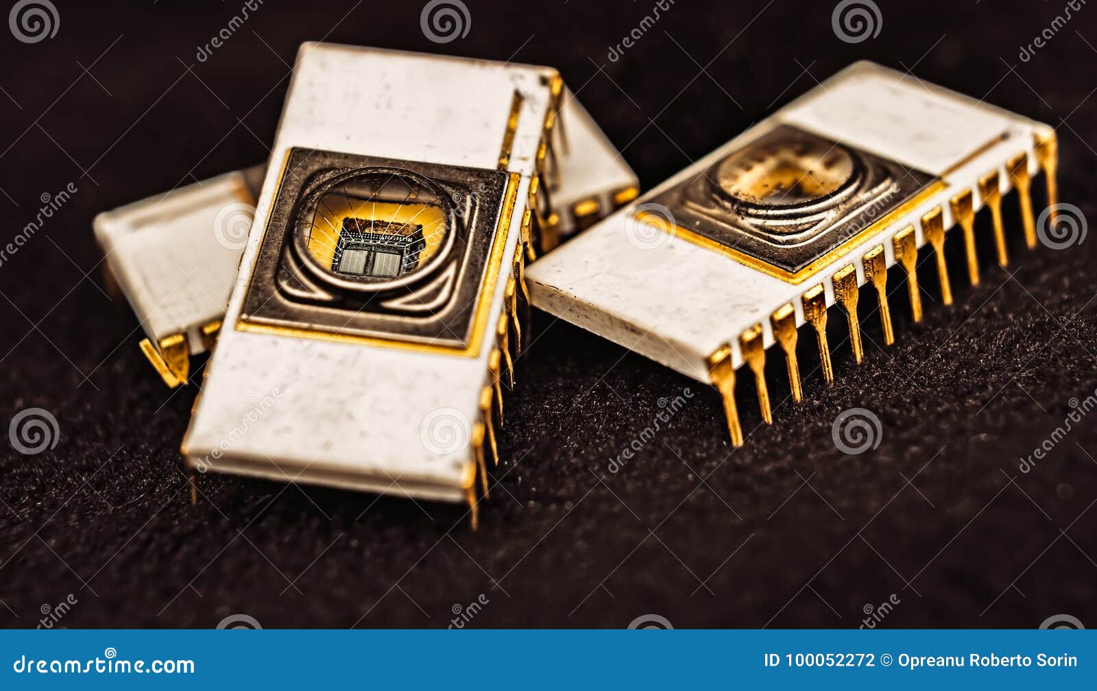Old Ceramic Electronic Chip EPROM Royalty-Free Stock Image ...