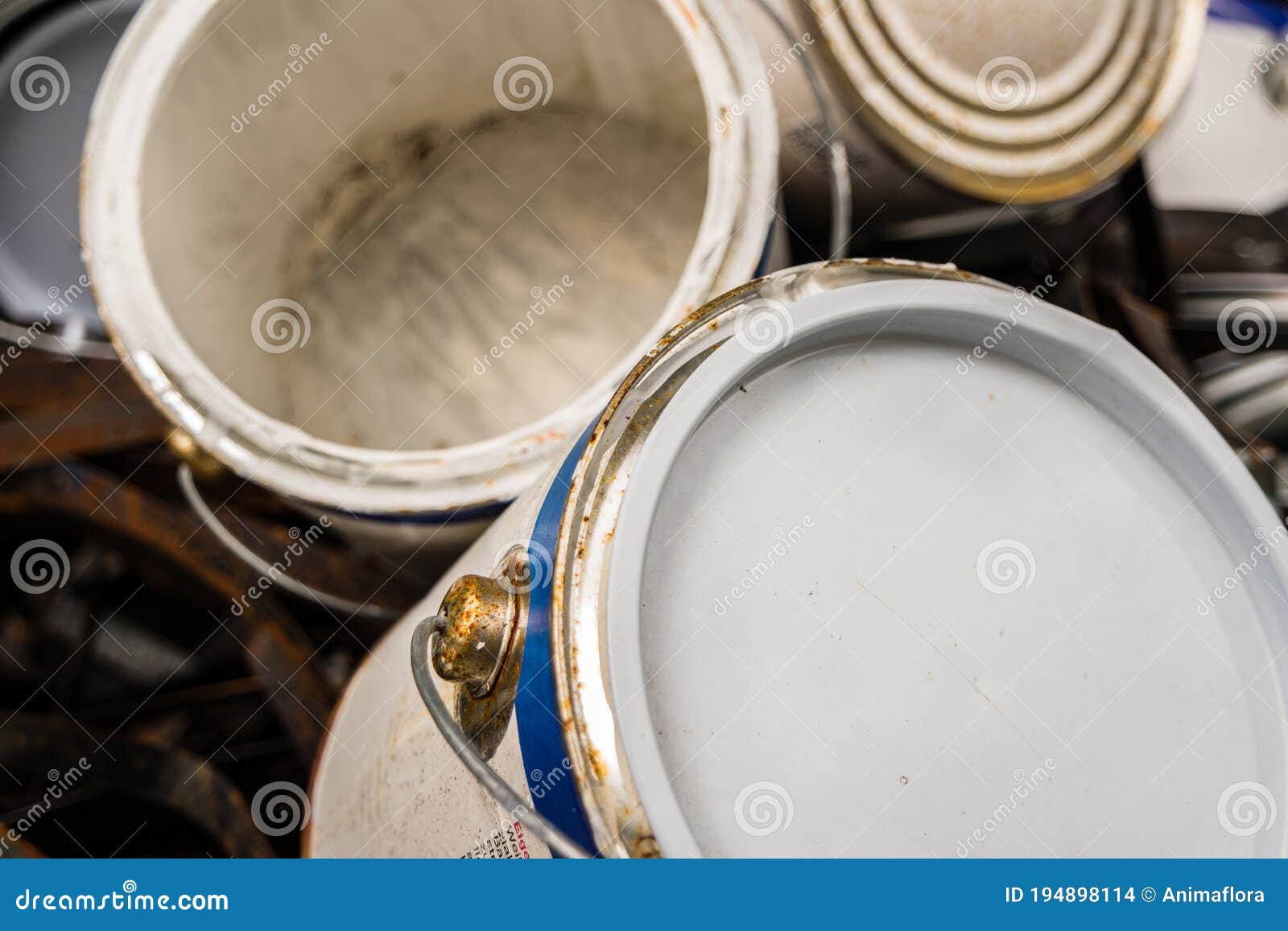 Paint Buckets And Brush Stock Image | CartoonDealer.com #55290397