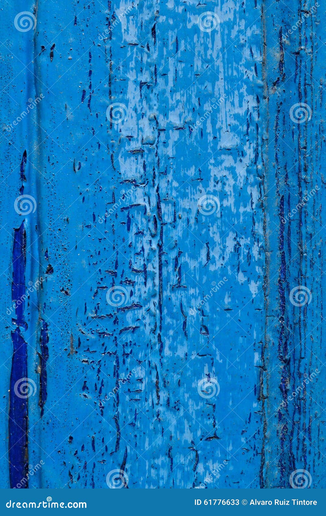 Old chipped blue paint stock image. Image of textured - 61776633