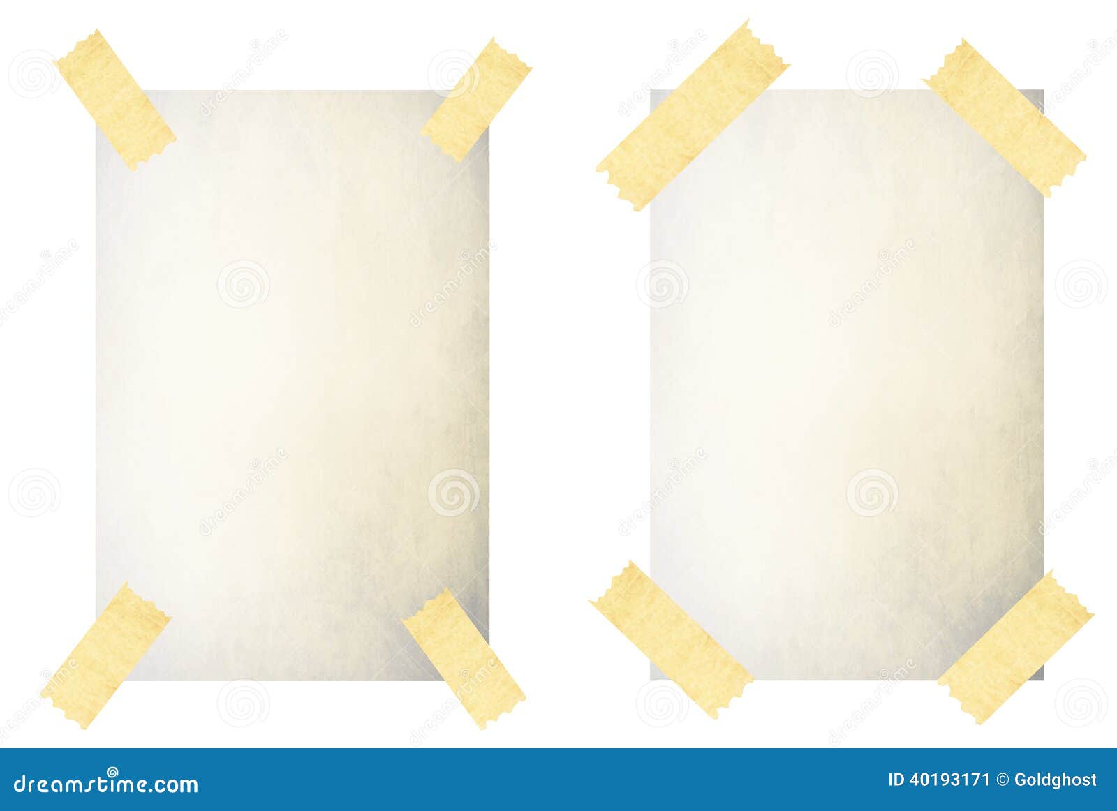 Old White Paper with Tape - Vector Stock Vector - Illustration of edge ...