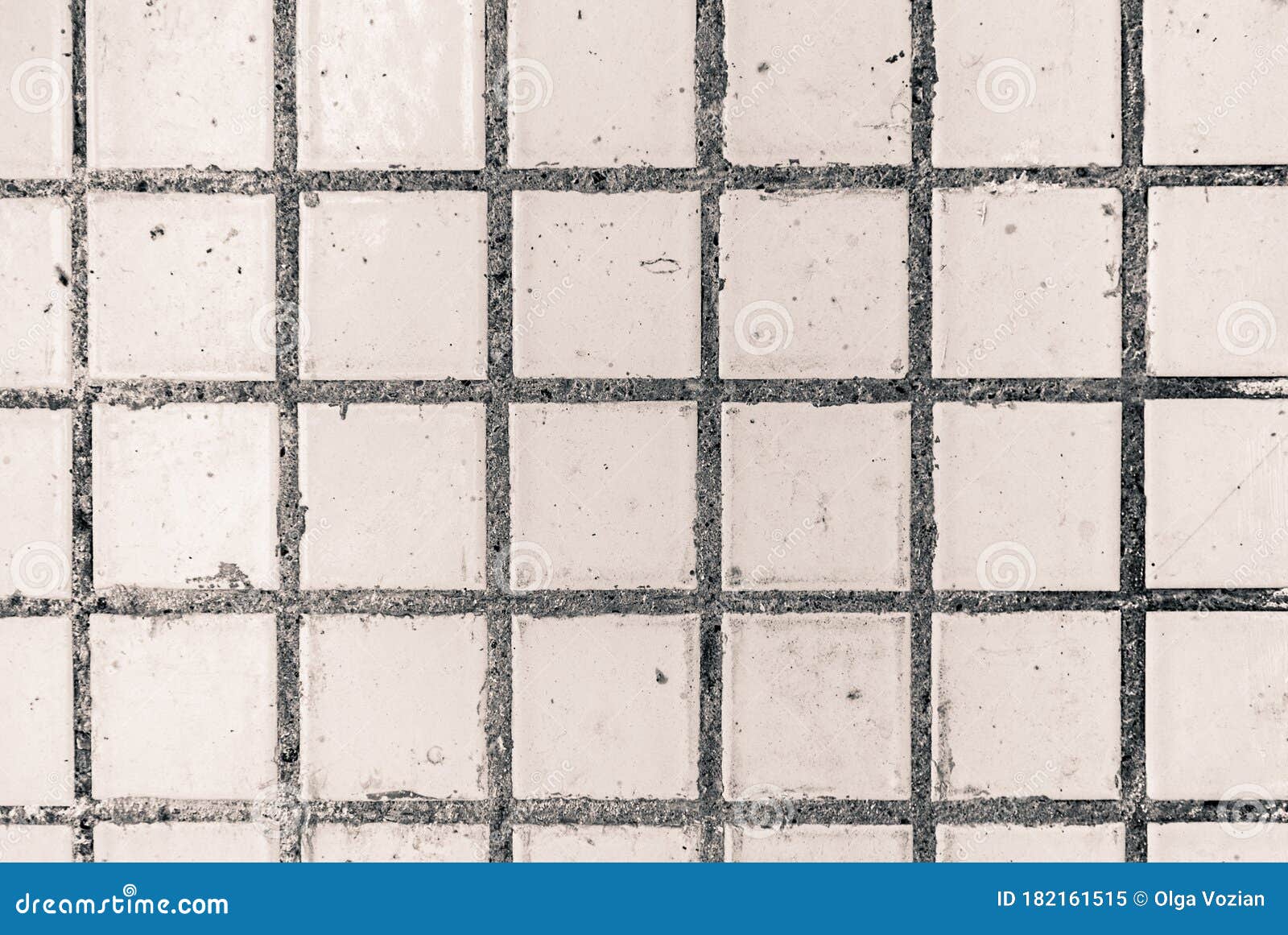 Old white square tile stock image. Image of architecture - 182161515