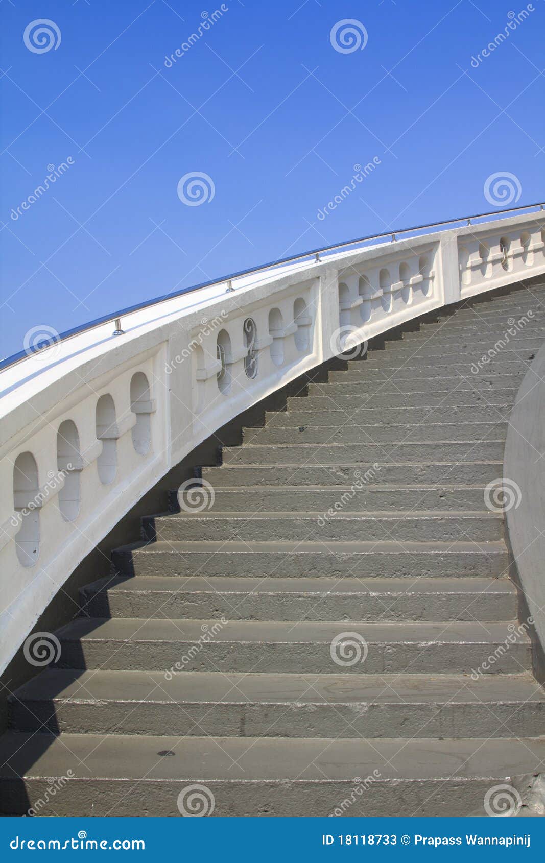 Old White Stone Circular Stairs Case Stock Image - Image of white, path ...