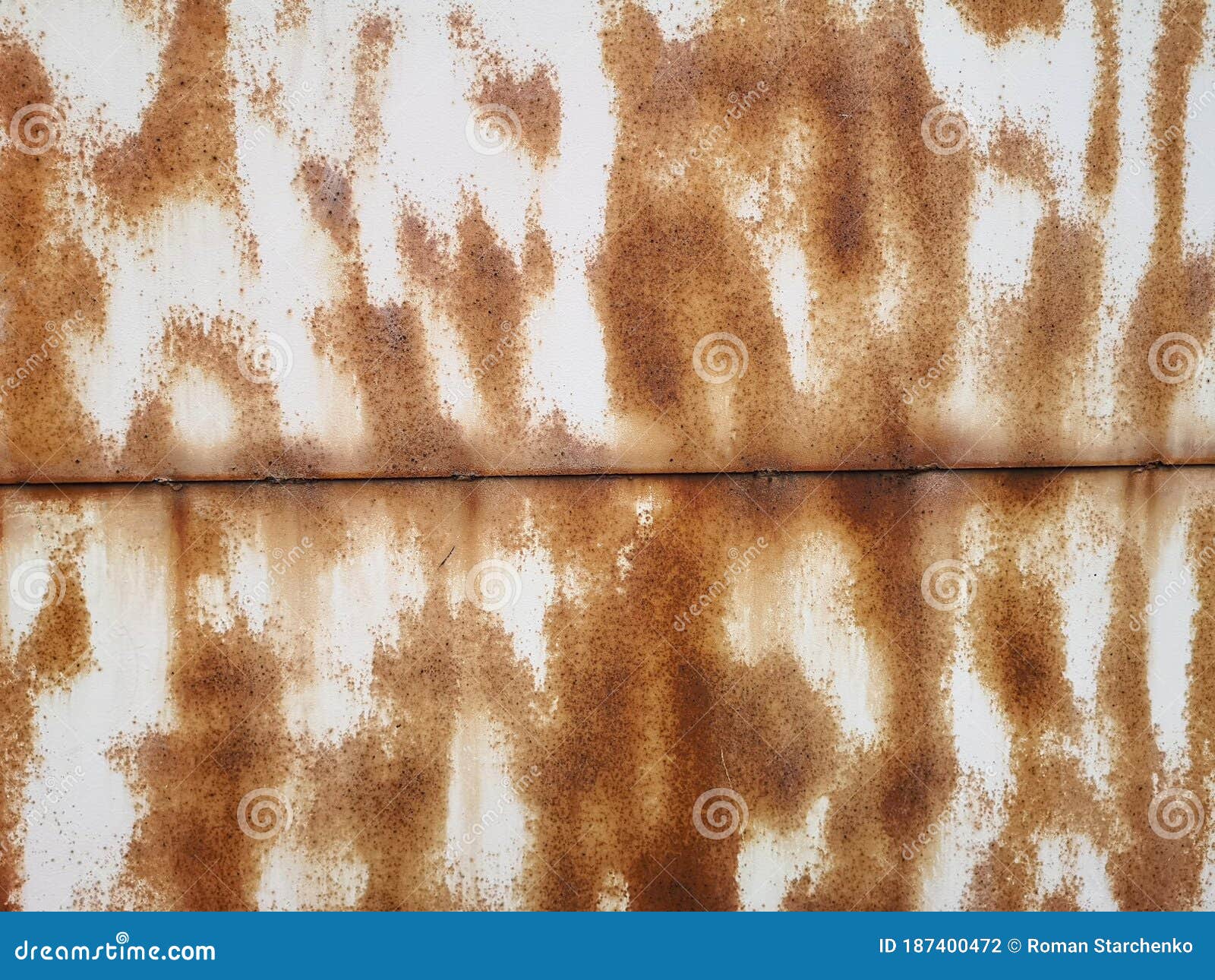 Old White Surface with Rusty Spots. Background, Texture Stock Photo ...