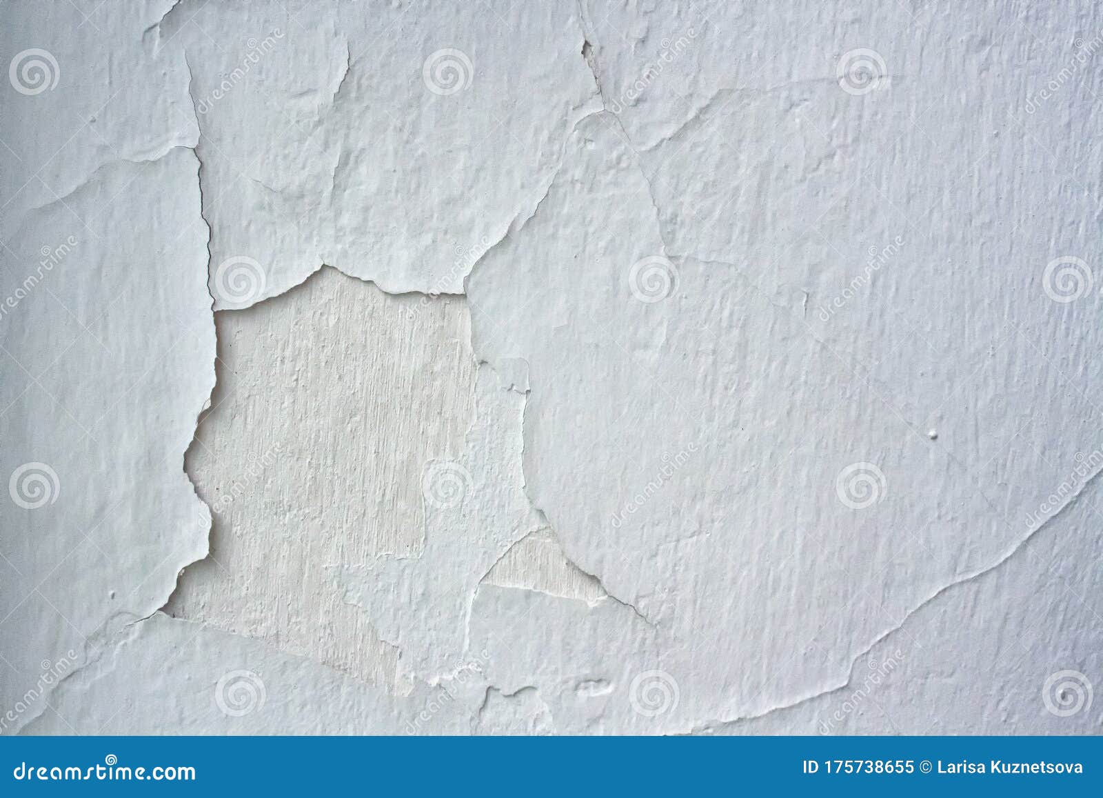 Old White Wall with Scuffed Plaster Stock Image - Image of exterior ...