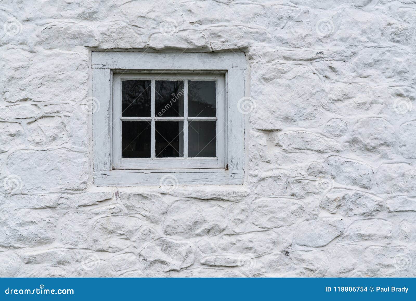 Old White Window on Barn stock photo. Image of stone - 118806754